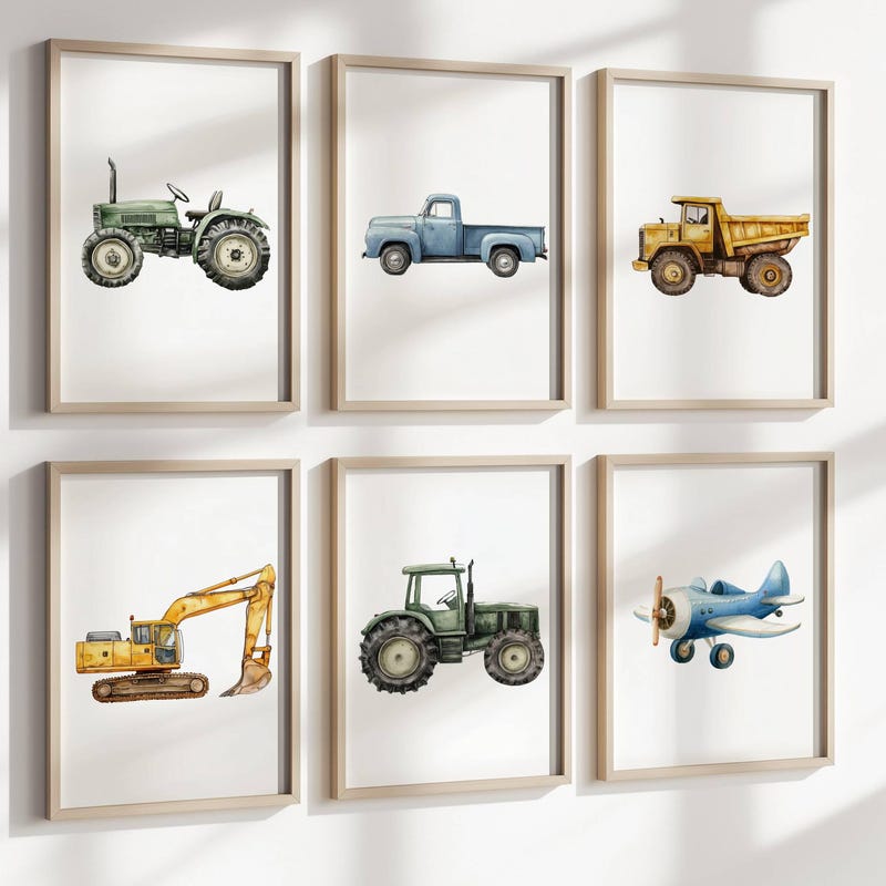 Blue Wall Prints Farm - Etsy