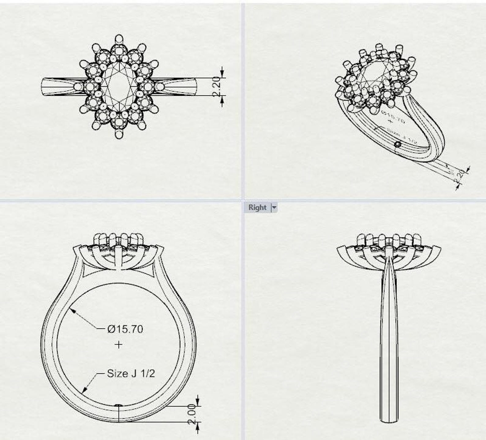 Jewelry CAD Service, Engagement Ring, Wedding Ring - Etsy