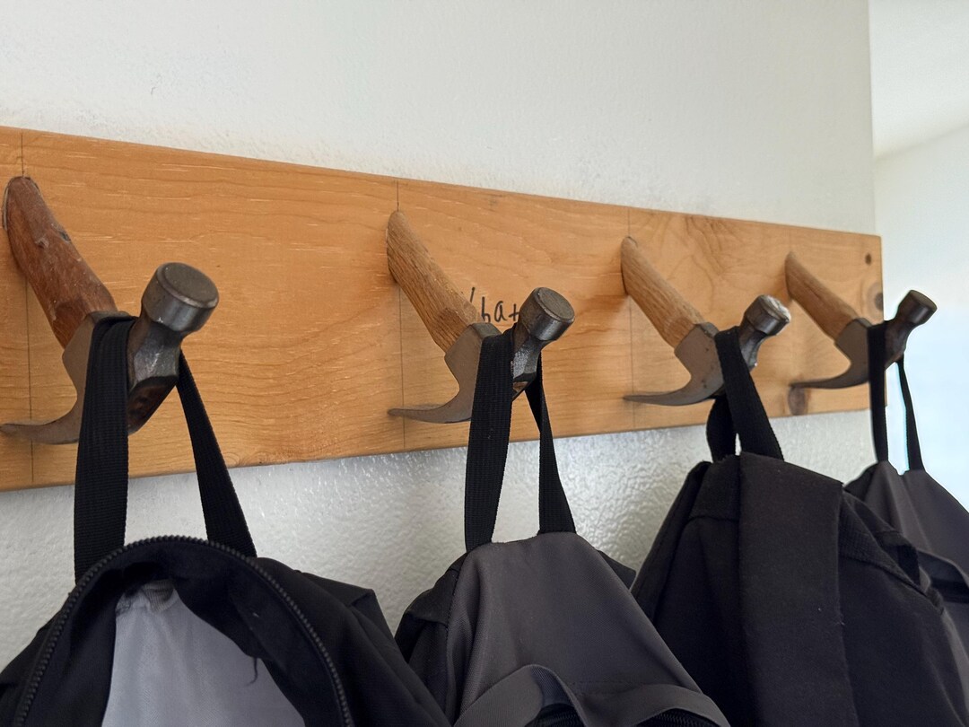 Coat Rack Unique Custom Made From Hammers and Wood - Etsy
