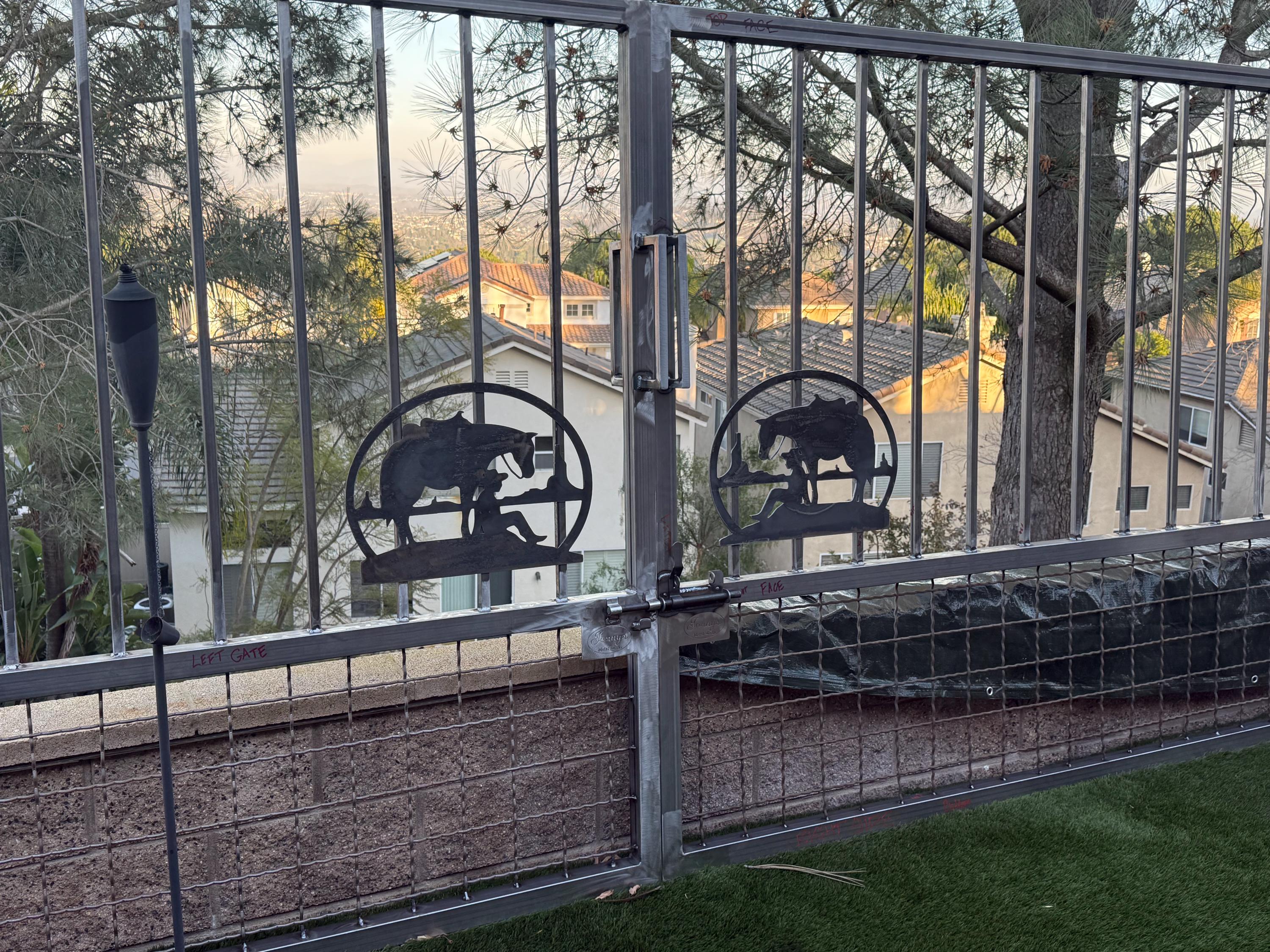Ranch Gates: Handmade Metal Swinging or Sliding Farm Estate or Business ...