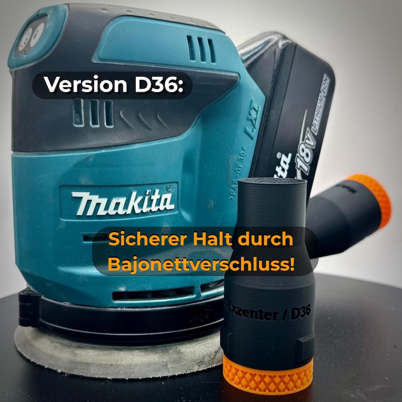 Adapter for Makita Orbital Sander | Fits Festool D27 & D36 Hoses | 3D ...