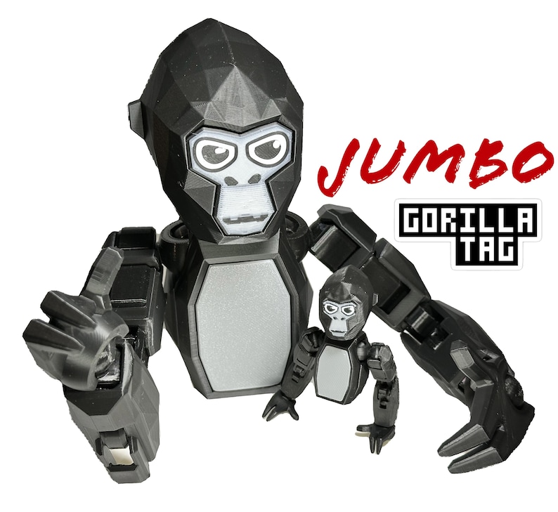 Gorilla Tag Game Jumbo Articulated Figurine - Etsy