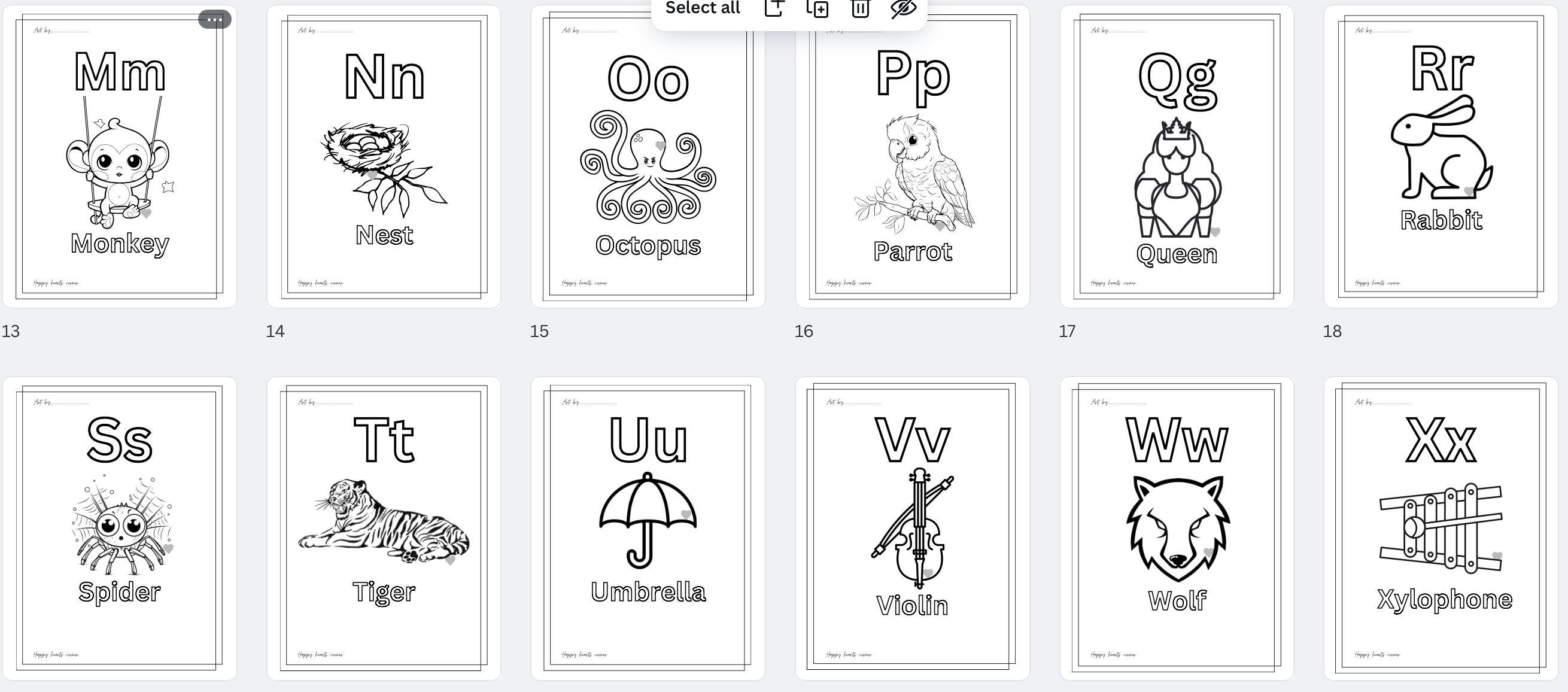 Alphabet Coloring Pages,preschool Activities, English Alphabet - Etsy