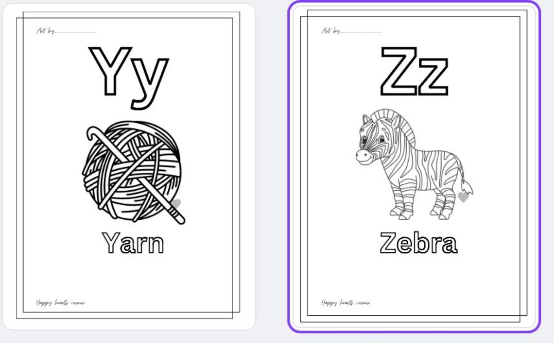 Alphabet Coloring Pages,preschool Activities, English Alphabet - Etsy
