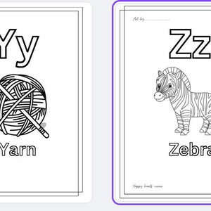 Alphabet Coloring Pages,preschool Activities, English Alphabet - Etsy