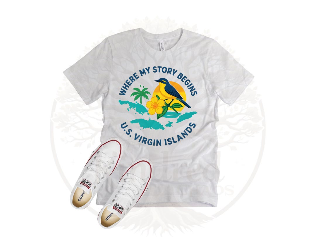 US Virgin Islands Pride T-shirt: Where My Story Begins USVI Roots ...