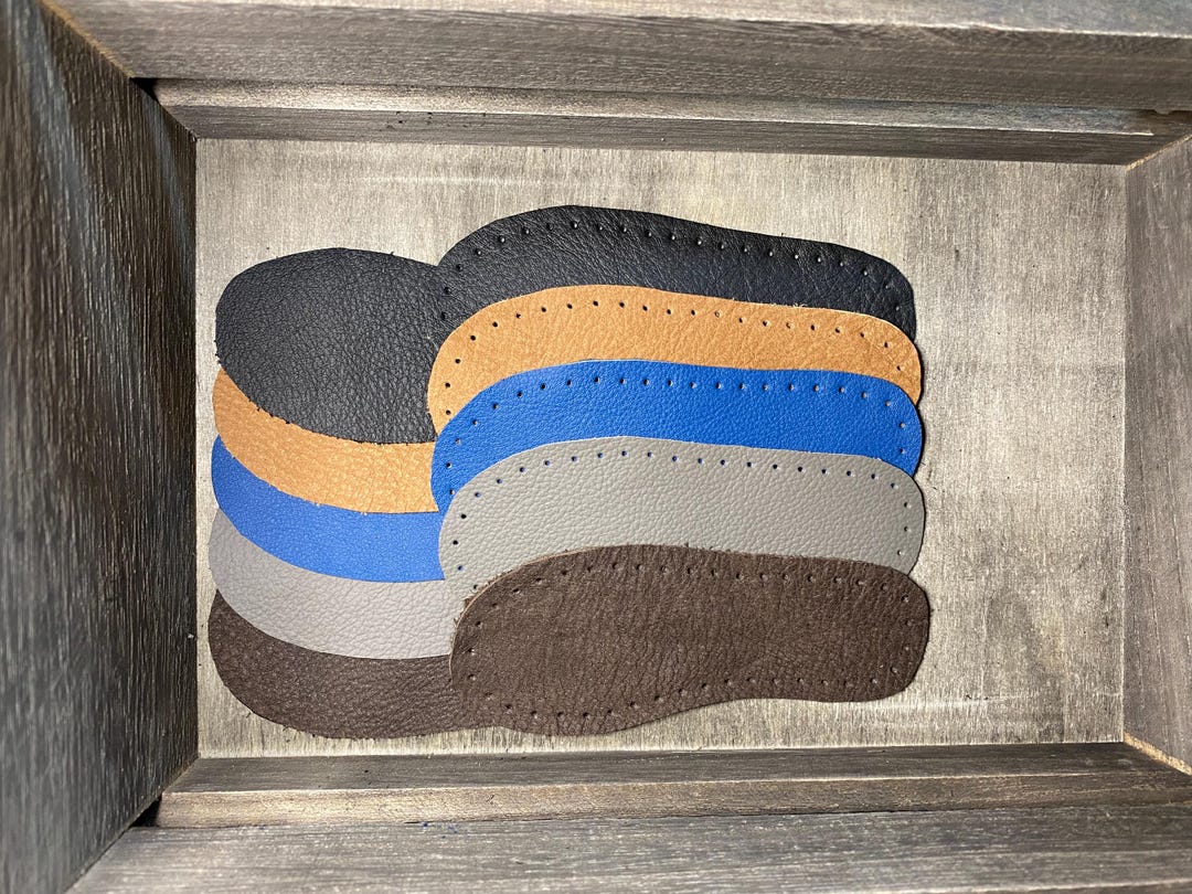 Hand-cut and Punched Leather Soles, Genuine Leather Soles for Slippers ...