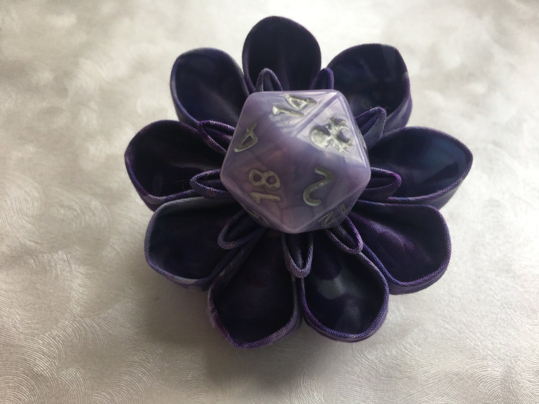Violet Diviner Dice Flower Hair Clip - Etsy