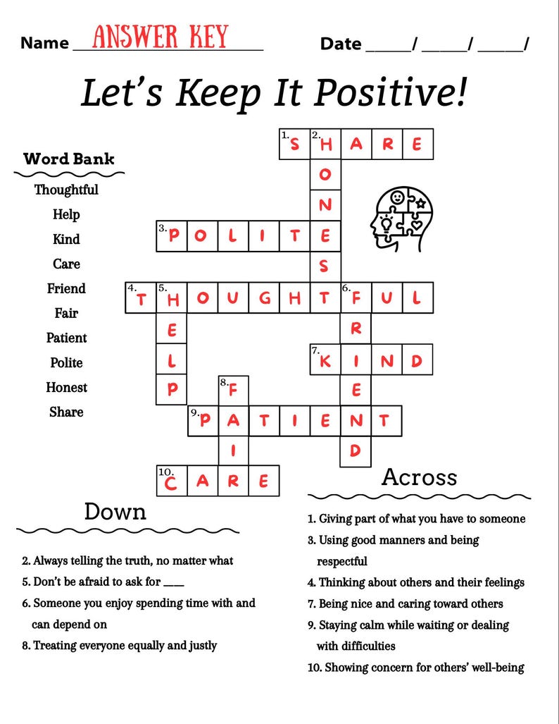 Growth Mindset & Positivity Worksheets Fun SEL Activities Printable PDF ...