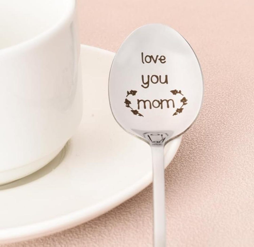 Engraved Stainless Steel Spoon, Personalized "love You Mom" Gift - Etsy