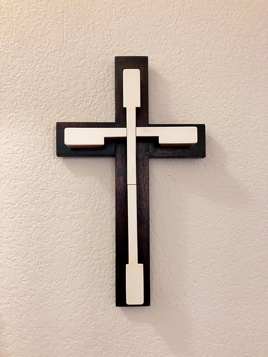 Repurposed Piano Key Cross White Key Cross Inspirational Gift Wall ...