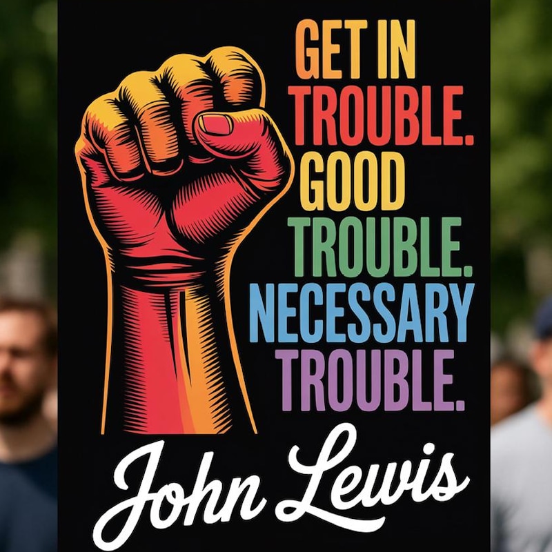 Good Trouble Sign - Etsy