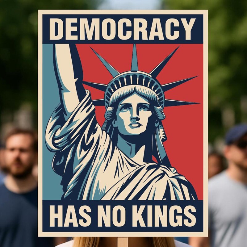 Democracy Protest Sign - Etsy