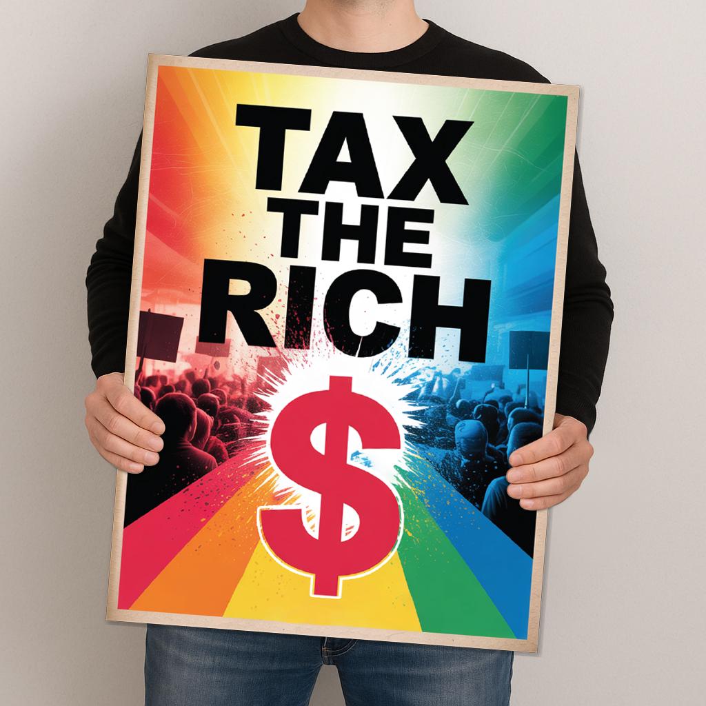 Tax the Rich Protest Sign, Union Rally Poster (digital Download) - Etsy