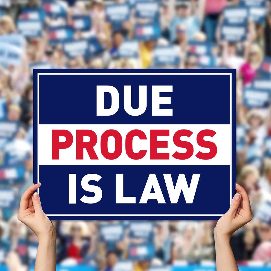 Due Process is Law Sign: Human Rights Poster (digital Download) - Etsy