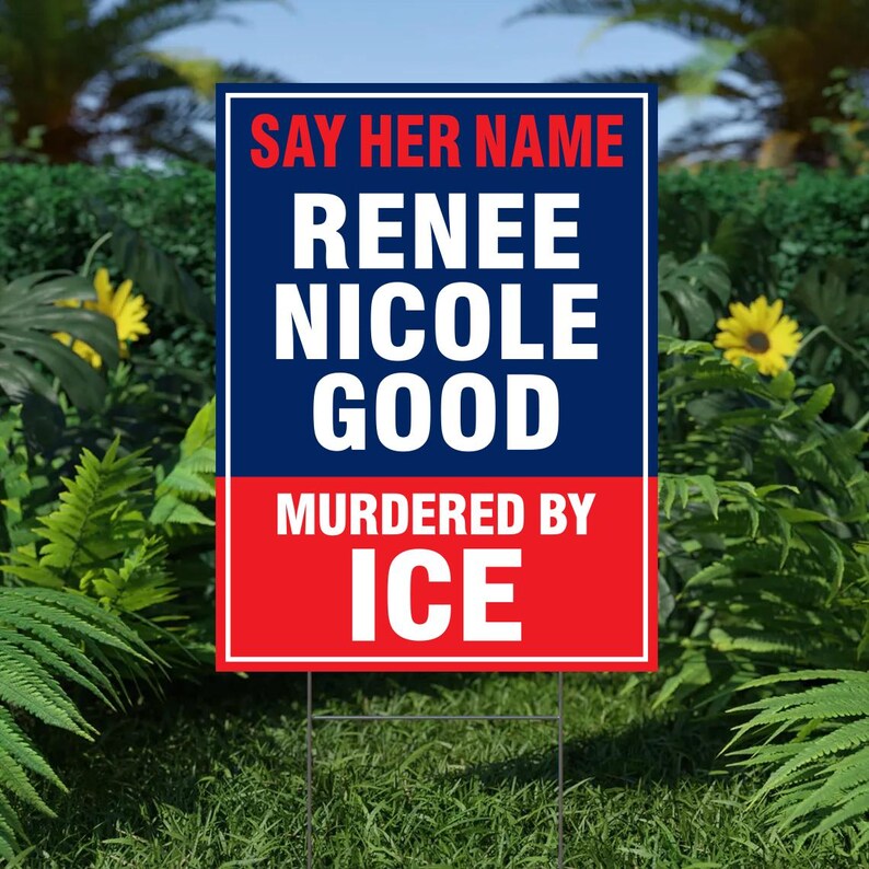Say Her Name Renee Nicole Good Protest Sign, Justice for Renee Poster ...