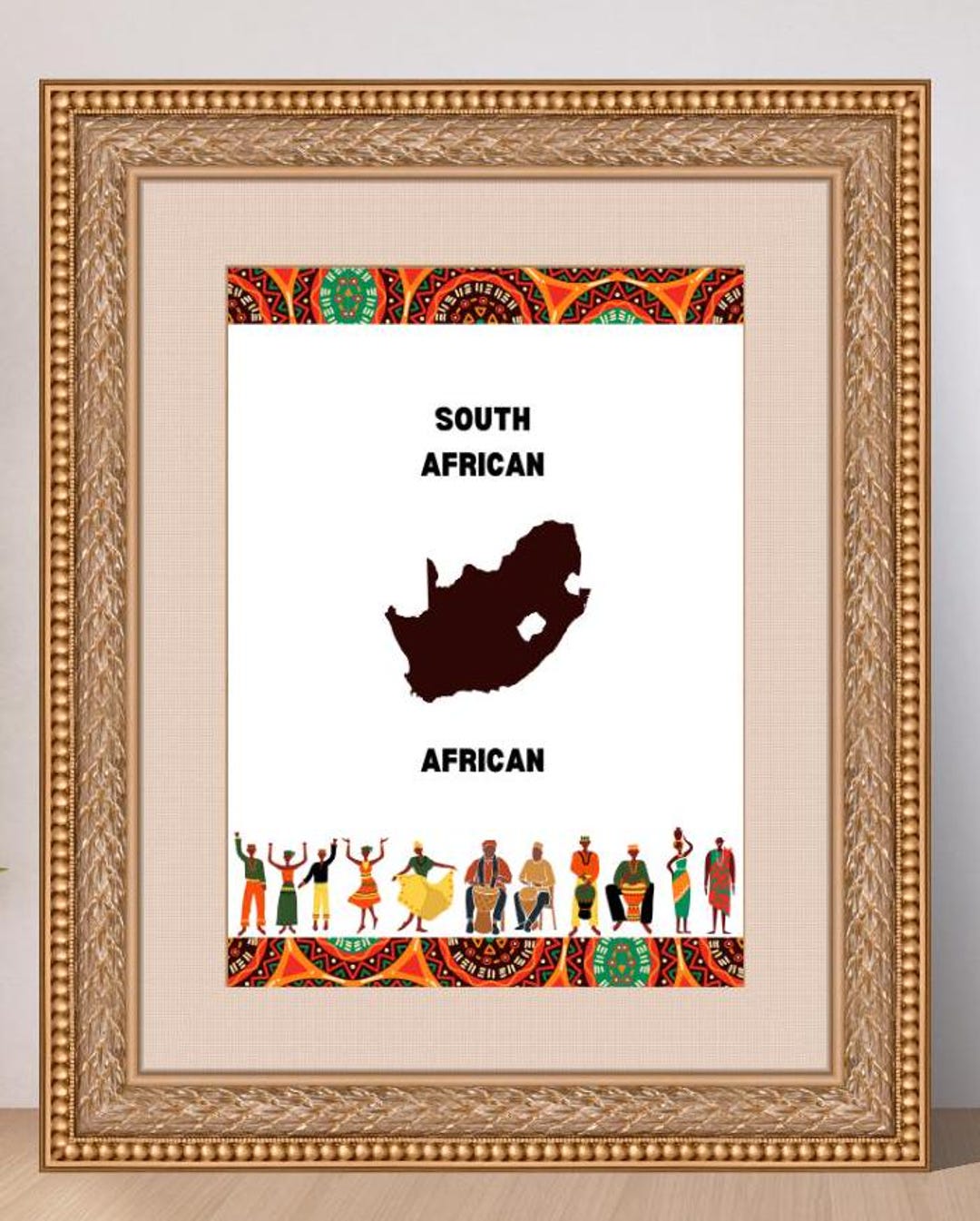 South African & African Wall Art, Minimalist South Africa Map Poster - Etsy