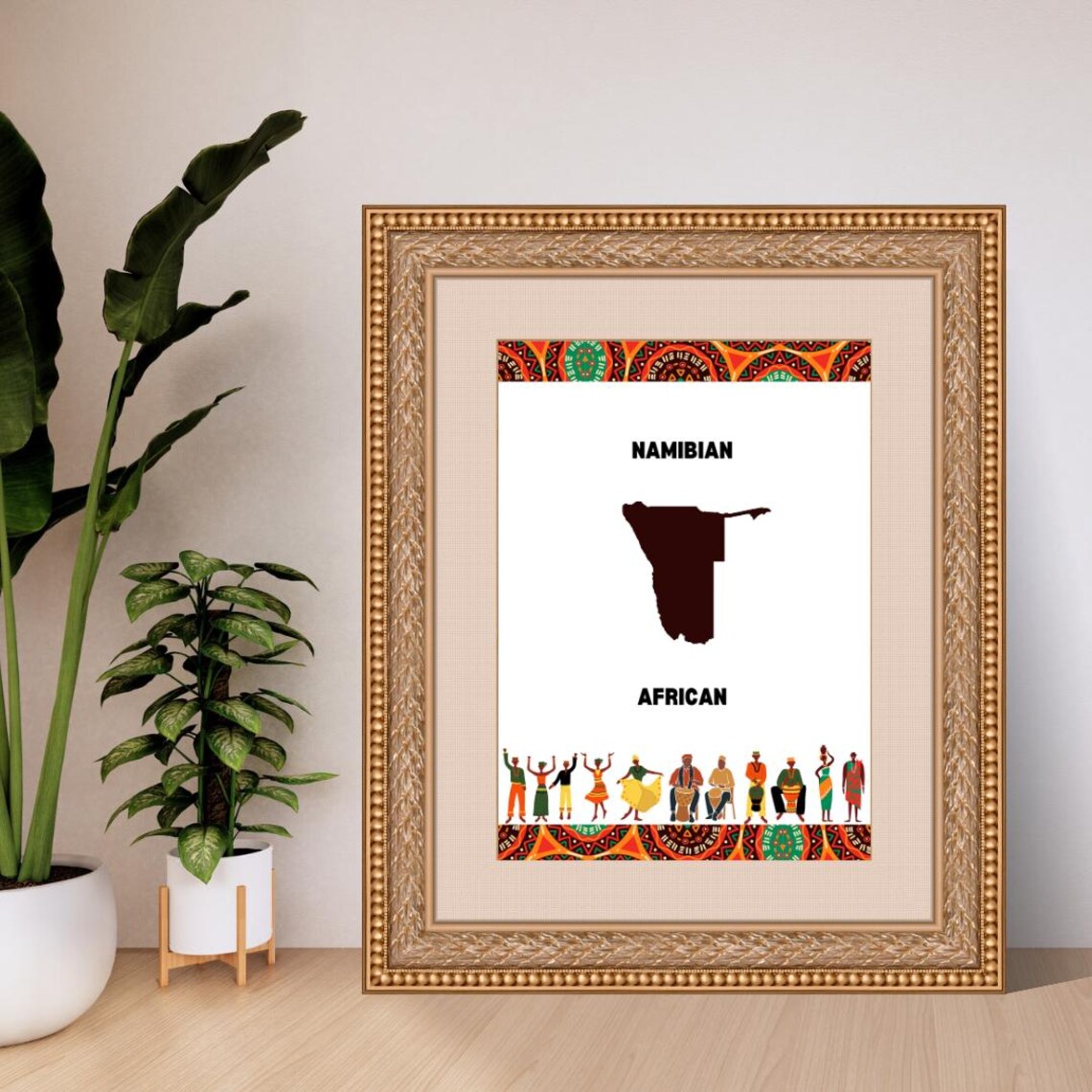 Namibian & African Wall Art, Minimalist Namibia Map Poster - Etsy