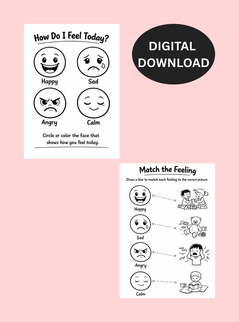 Calm Down Activities for Kids | Printable SEL Worksheets | My Calm ...