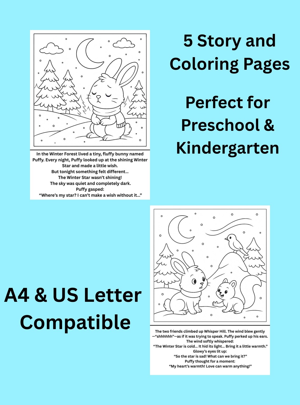 Puffy’s Winter Wish | Printable Story for Kids | Preschool Storybook ...