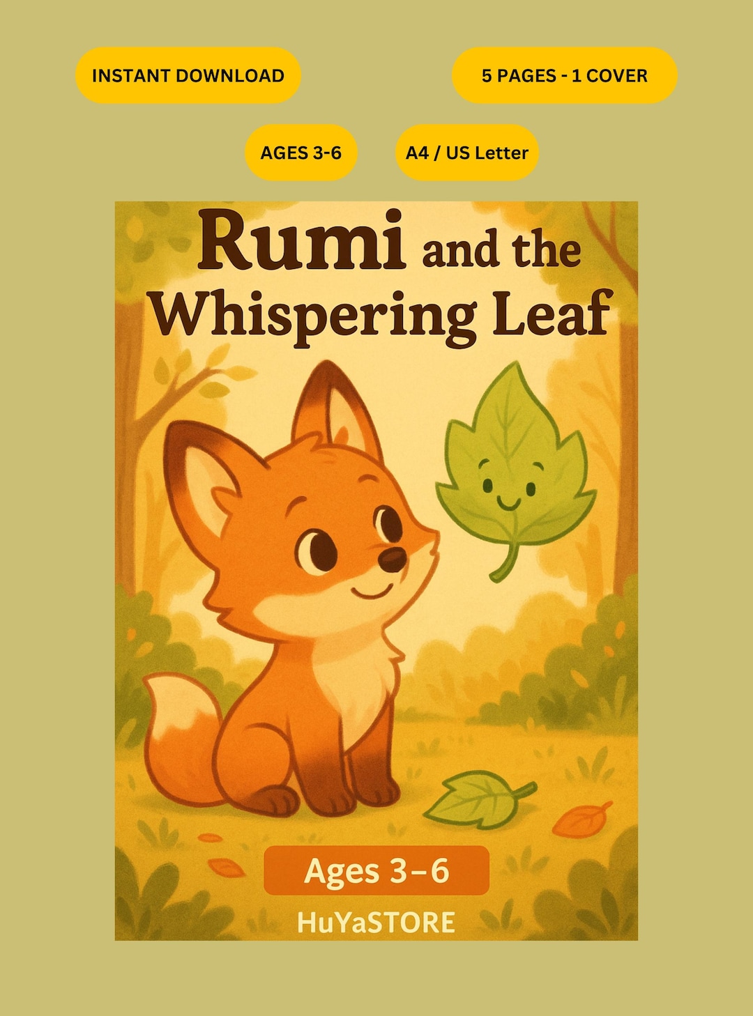 Rumi and the Whispering Leaf Storybook PDF | Preschool Printable Story ...