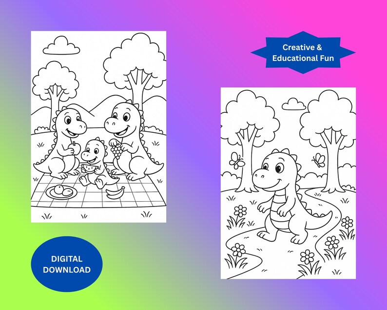 Printable Dinosaur Coloring Pages for Kids | 10 Fun Prehistoric ...