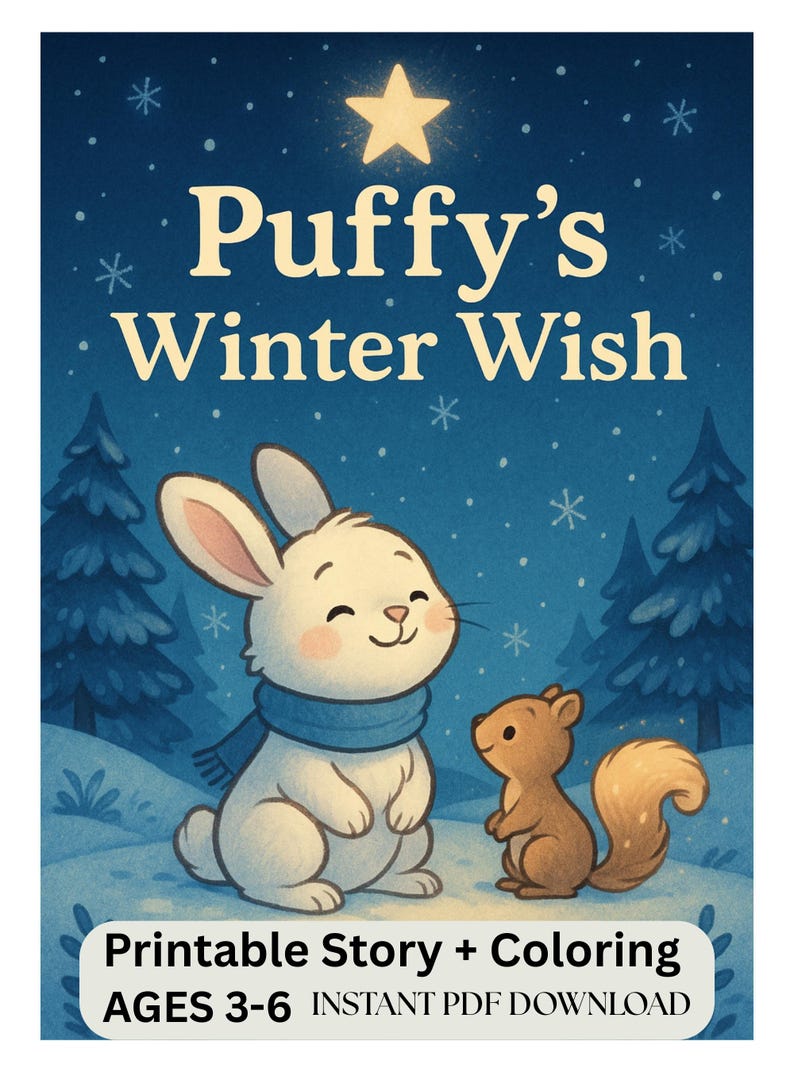 Puffy’s Winter Wish | Printable Story for Kids | Preschool Storybook ...