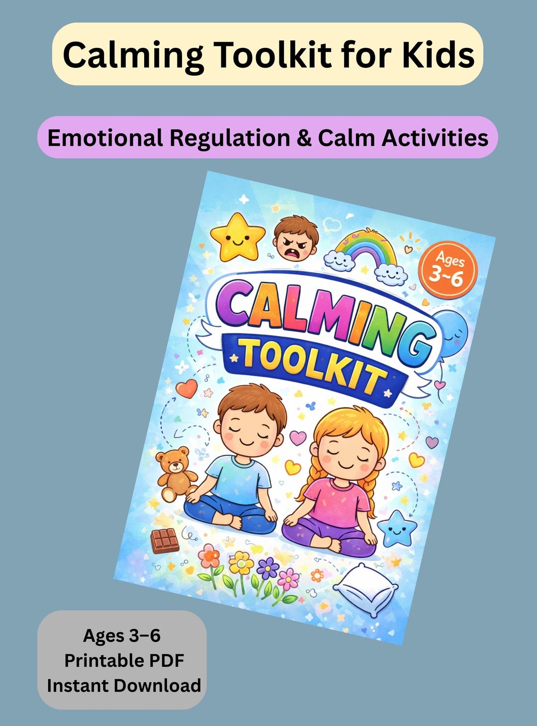 Calming Toolkit for Kids | Calm Down Activities | SEL Worksheets ...