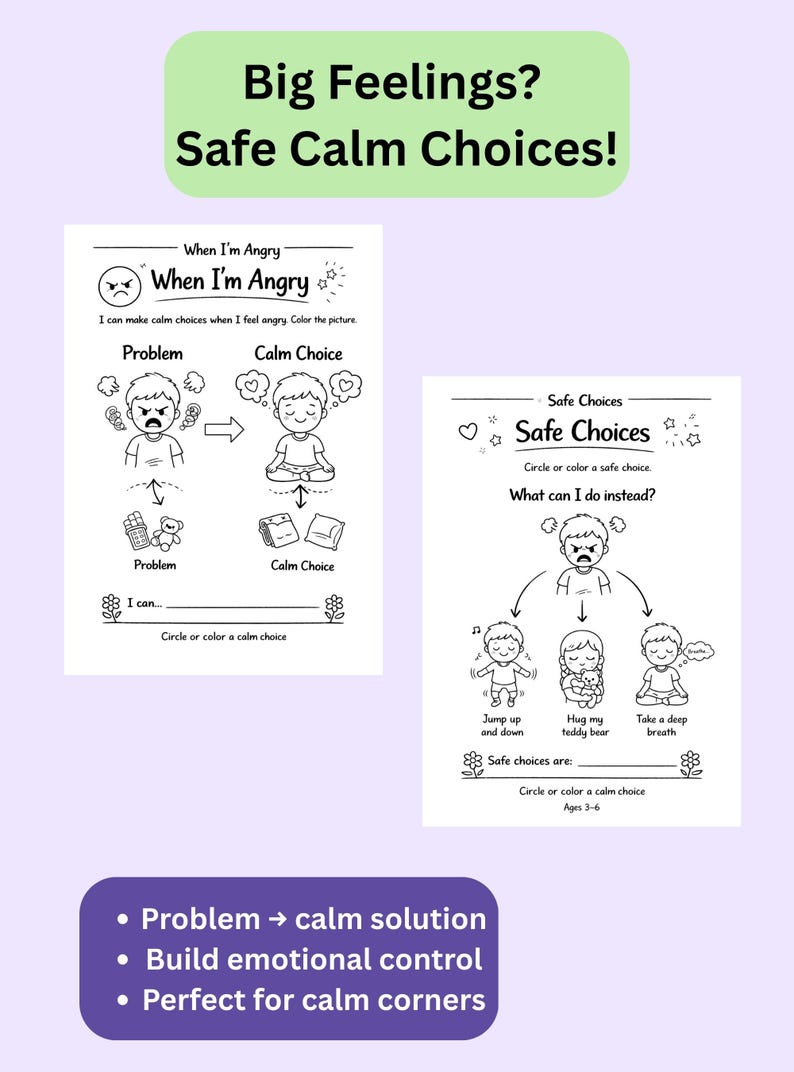 Calming Toolkit for Kids | Calm Down Activities | SEL Worksheets ...