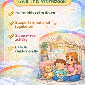 SEL Calm Down Workbook for Kids Ages 3–6 | Social Emotional Learning ...