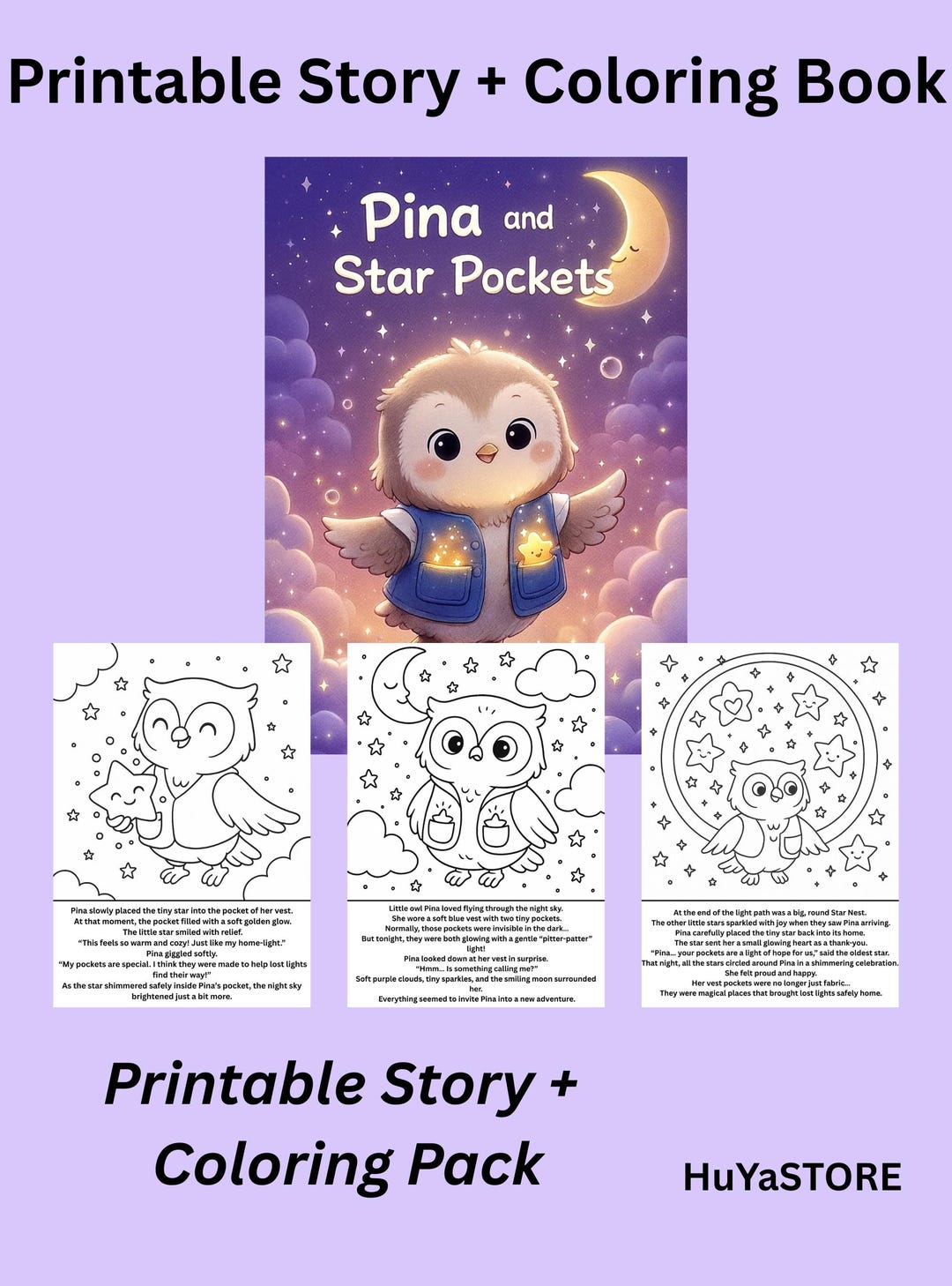 Pina and the Star Pockets | Printable Story + Coloring Pages for Kids ...