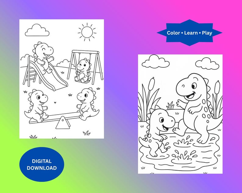 Printable Dinosaur Coloring Pages for Kids | 10 Fun Prehistoric ...