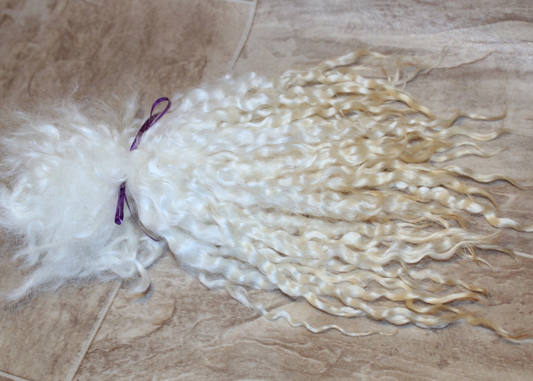 1/2oz. Long White Wensleydale Natural Wool Separated Locks. - Etsy
