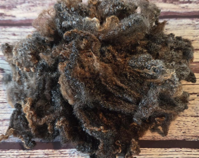 1oz. BFL Dyed Wool Locks, Wool Locks, Burgundy Brown Colored Locks ...