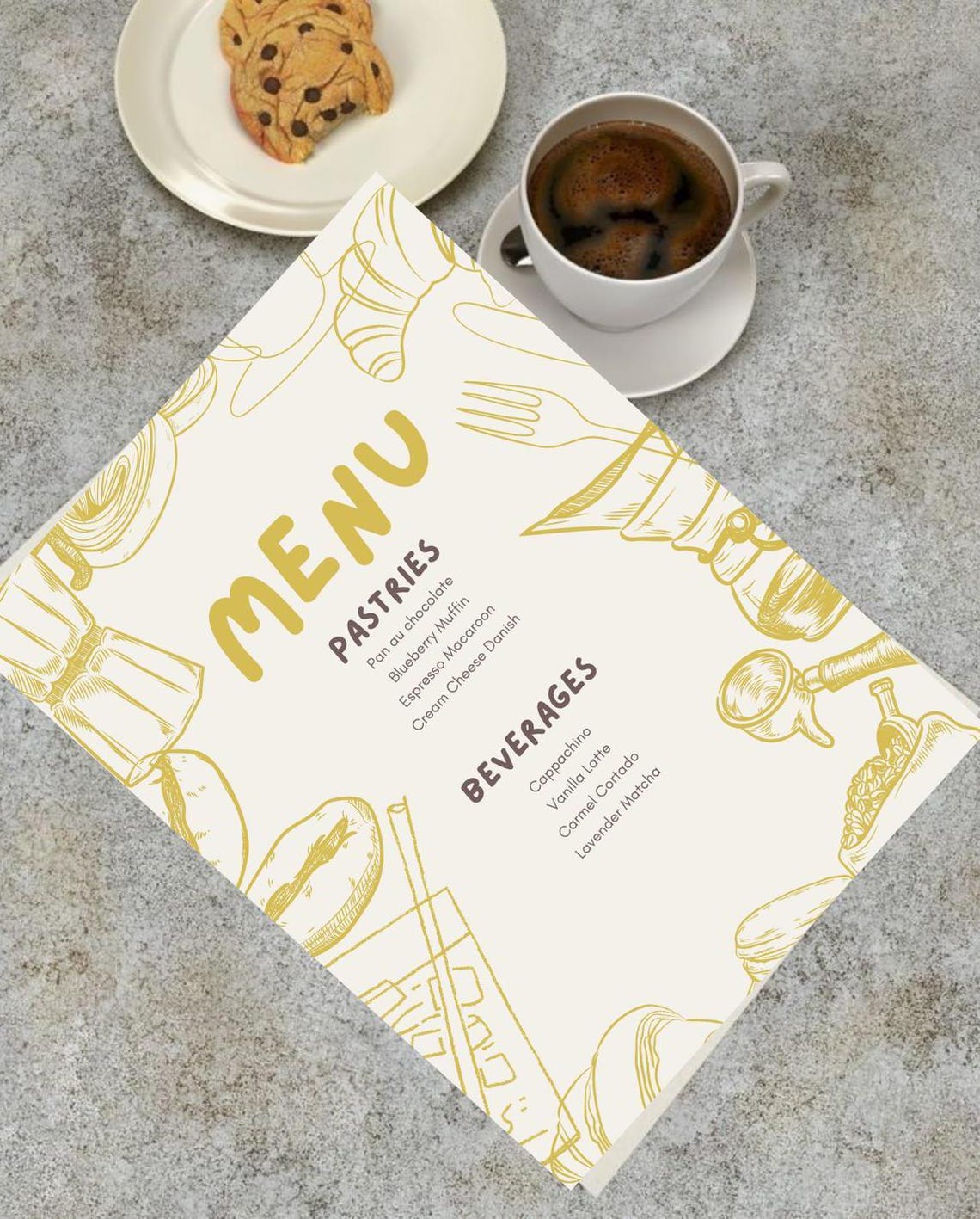 Cafe Menu Template - Etsy