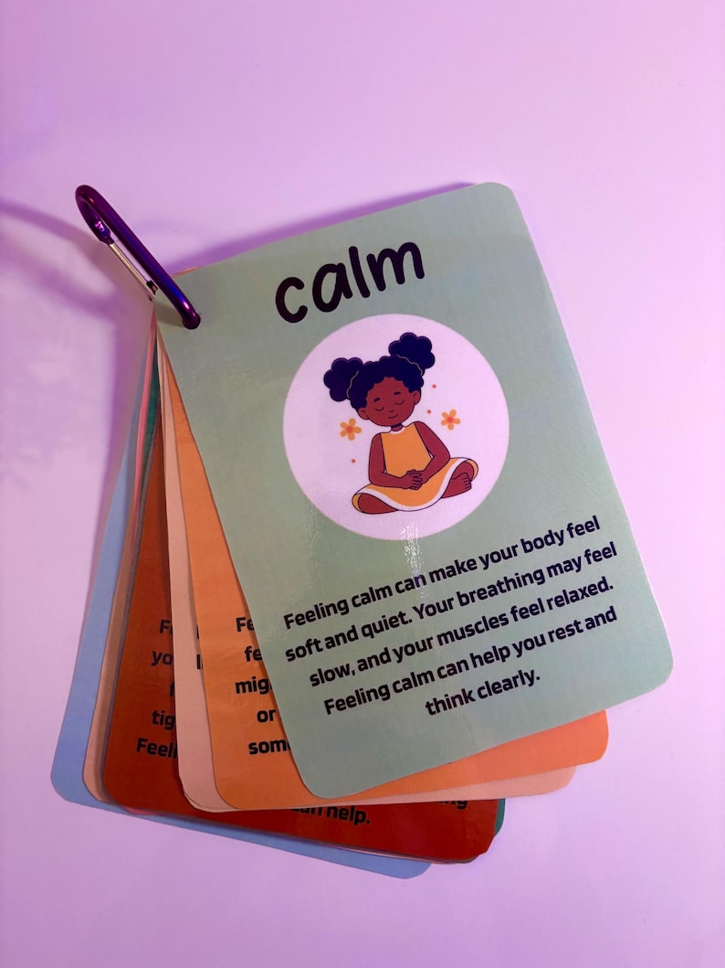 Emotions Flashcards for Kids | Social Emotional Learning PDF - Etsy
