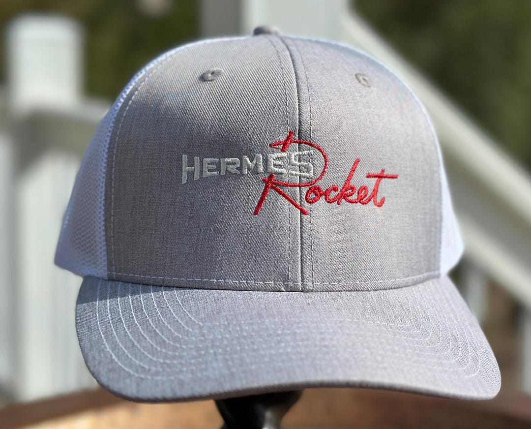 Hermes Rocket Typewriter Logo Hat - Etsy