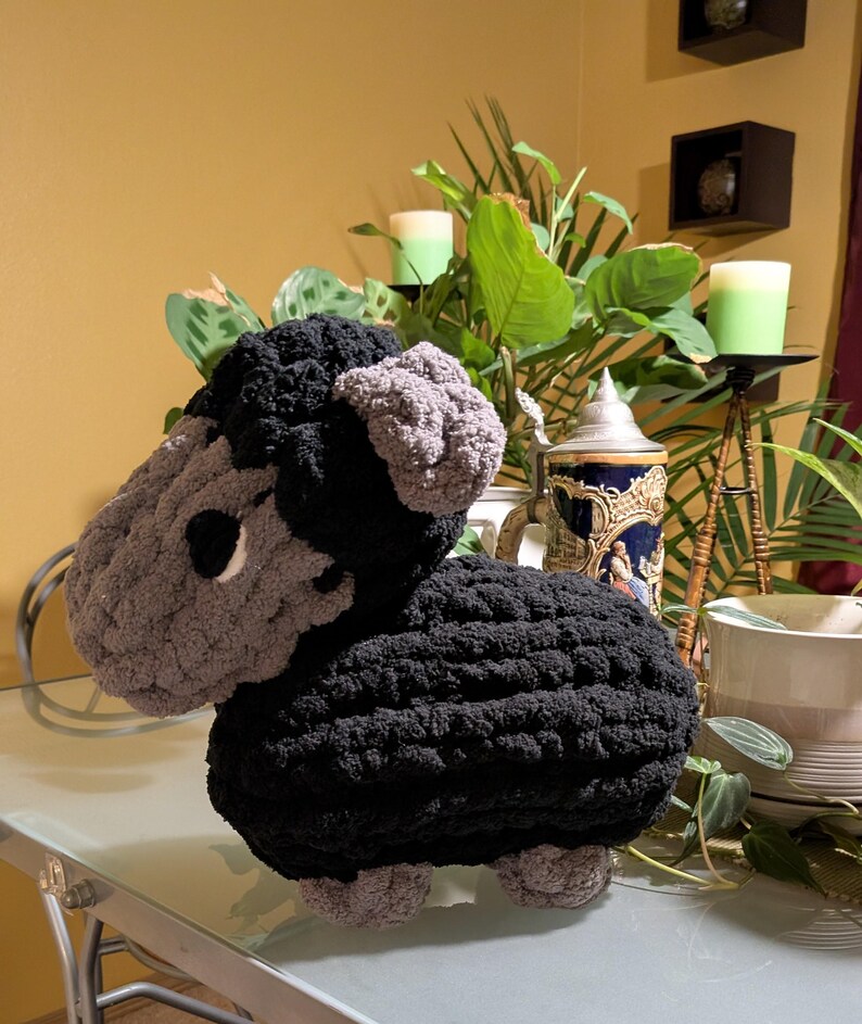 Mercy-the Handmade Plush Sheep | Cozy Yarn Stuffy | Symbol of Faith and ...