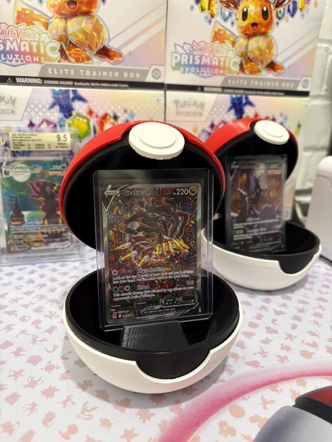 3D Printed Pokémon Pokeball Card Stand - Etsy