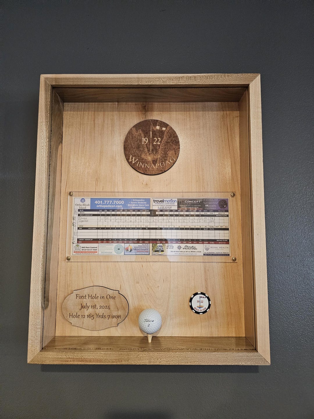 Hole in One Shadow Box - Etsy