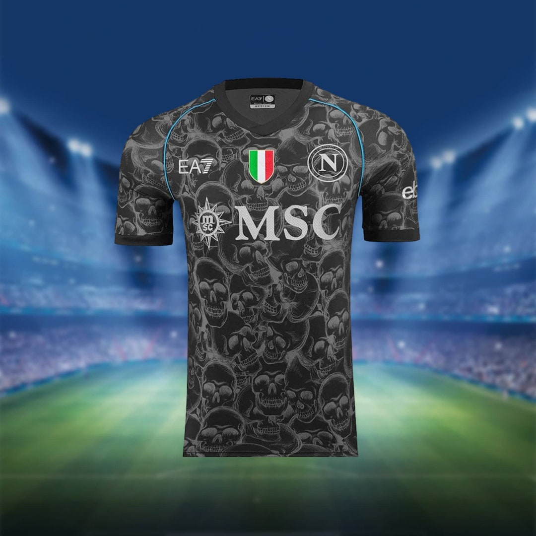 Napoli Napoli Skull Halloween Football Shirt 2023/24 Jersey - Etsy