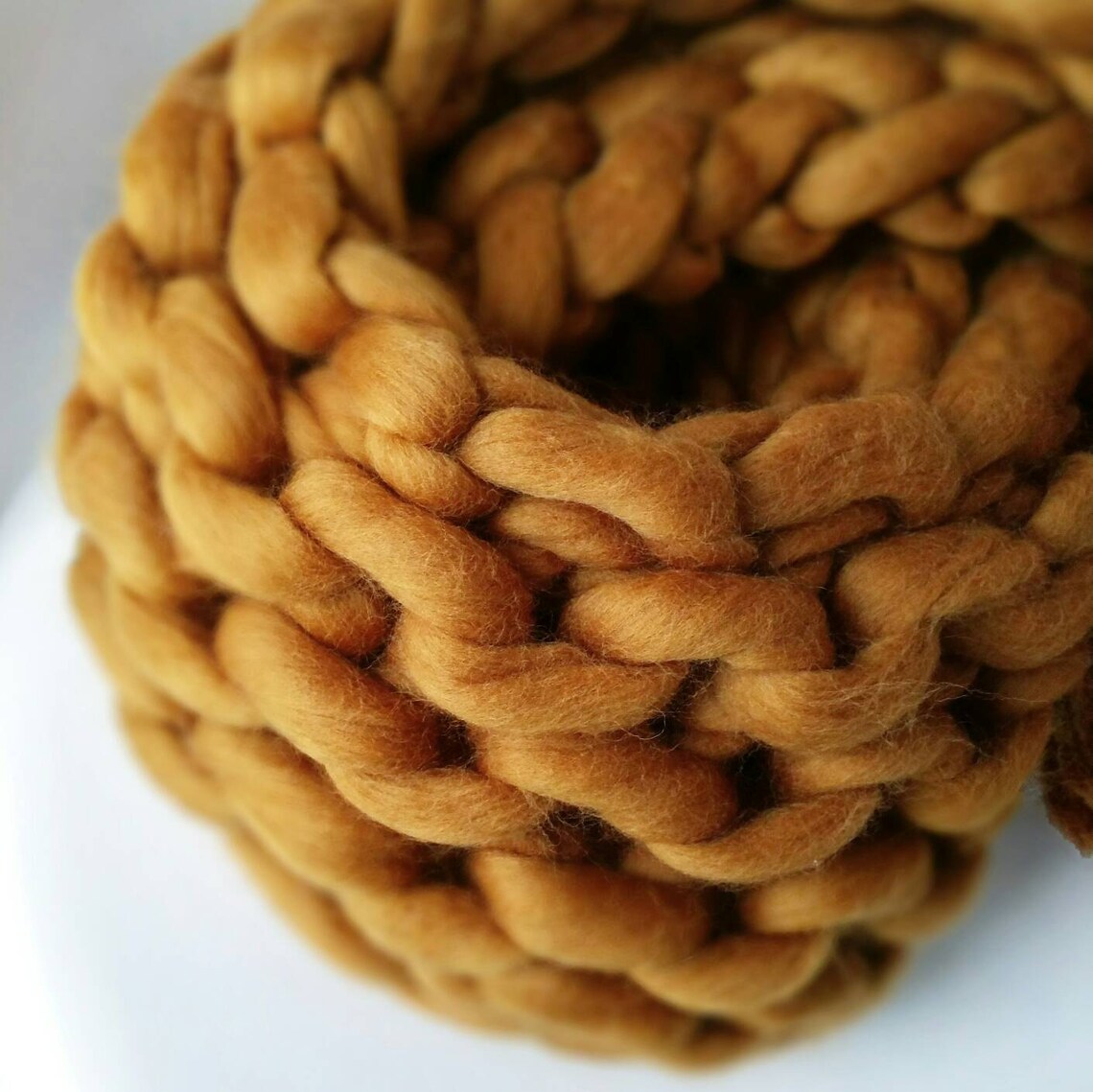 Knit Scarf Chunky Triangle Pompom Snood - Etsy