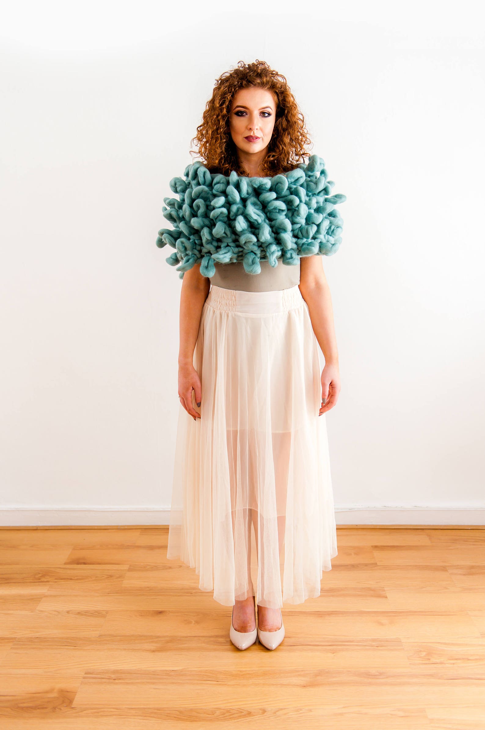 Winter Wedding Bride Shawl Shrug Loopy Body Snood - Etsy