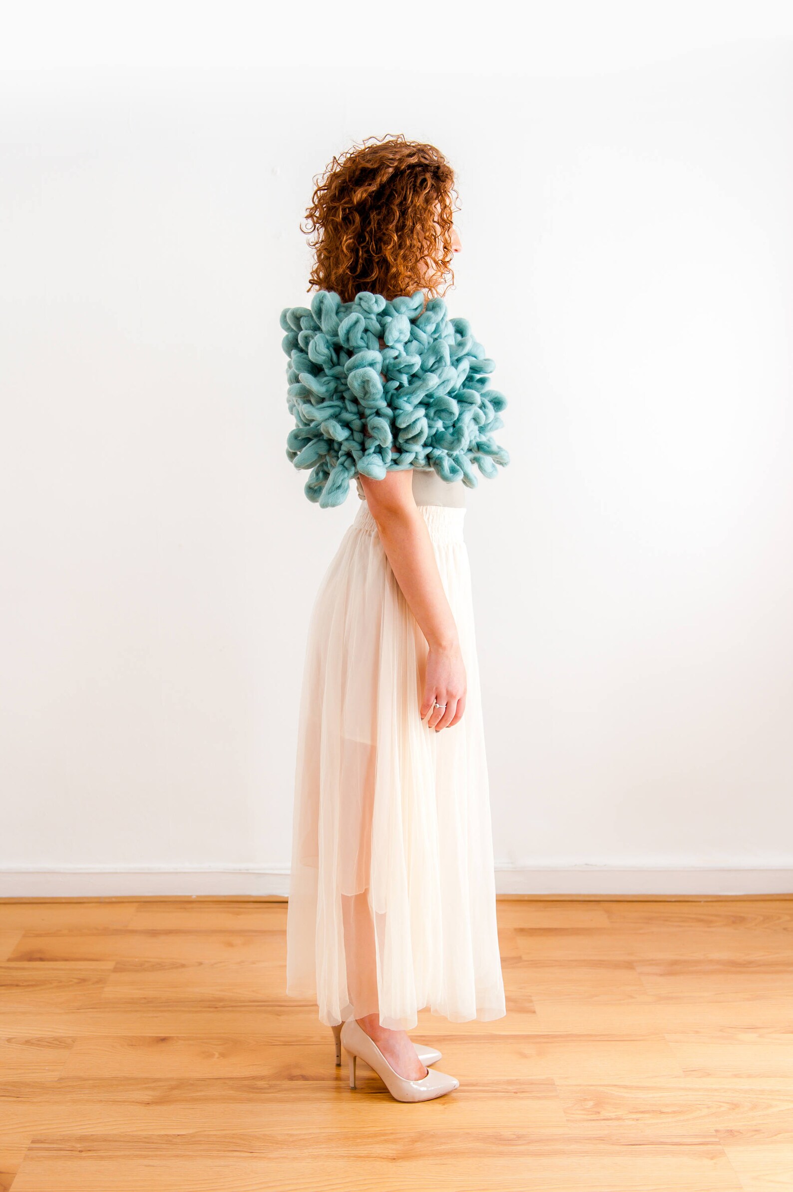 Winter Wedding Bride Shawl Shrug Loopy Body Snood - Etsy