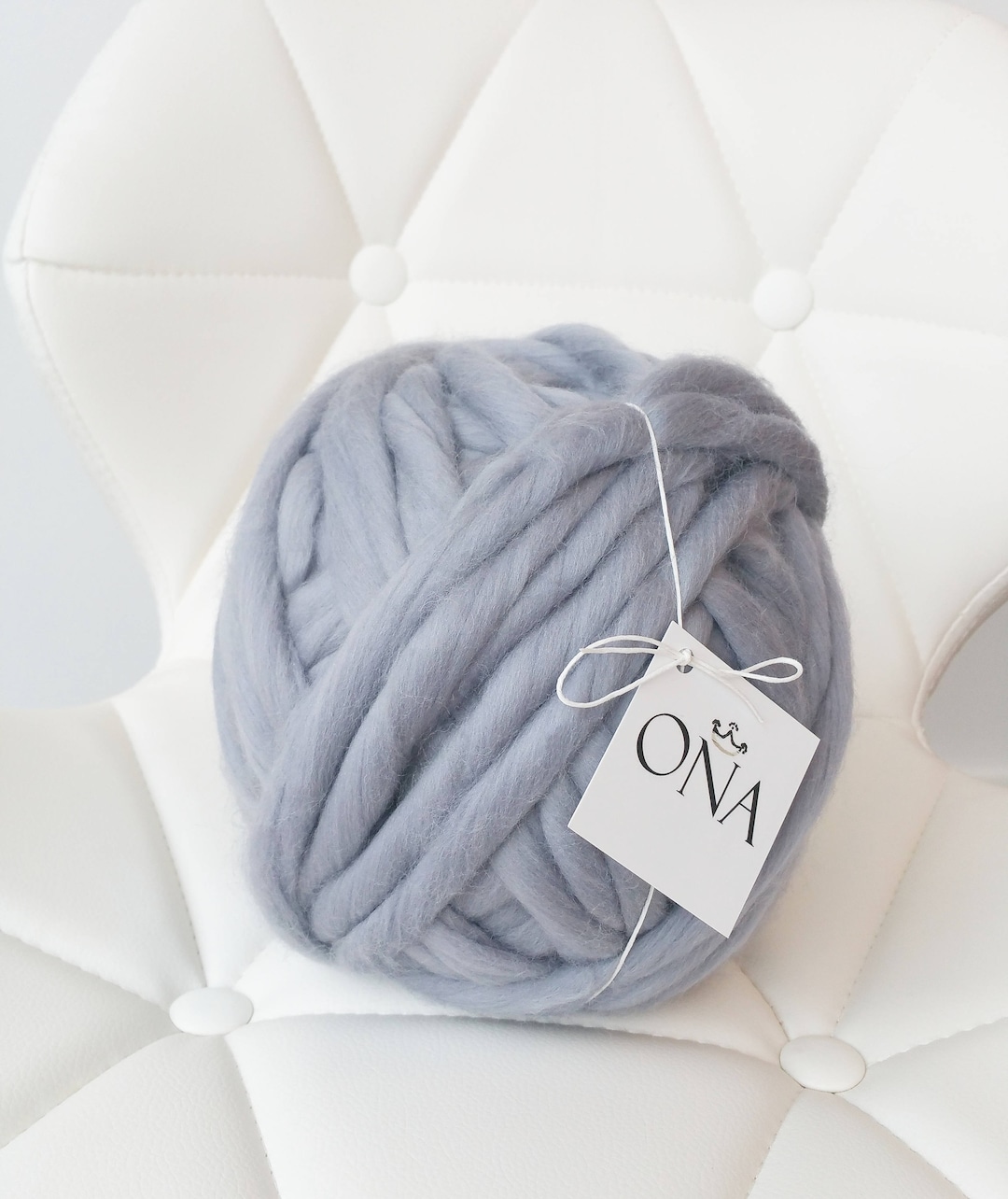 CHUNKY MERINO WOOL Ash Grey Giant Yarn 500g - Etsy UK