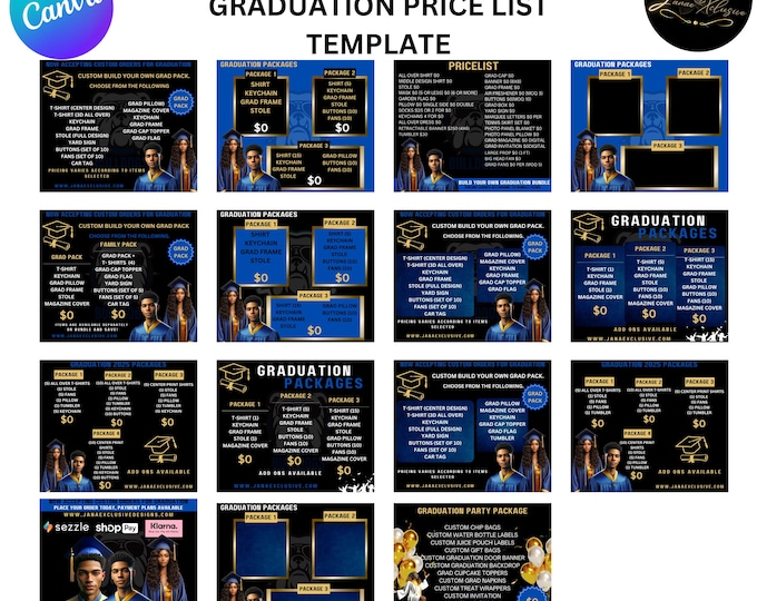 Graduation Bundle Mockup - Etsy