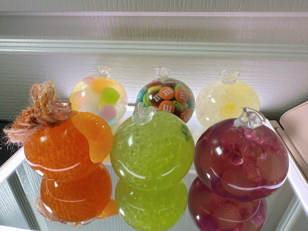 New! 5.5cm Fruit Squishy Ball – Clear Jelly|stress Relief Ball With ...