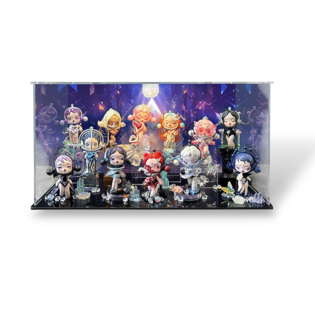POP MART Skullpanda the Sound Series Case Display Box Acrylic Diorama ...