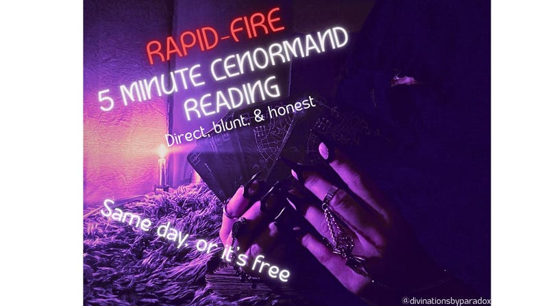 5 Minute Lenormand Reading - Etsy