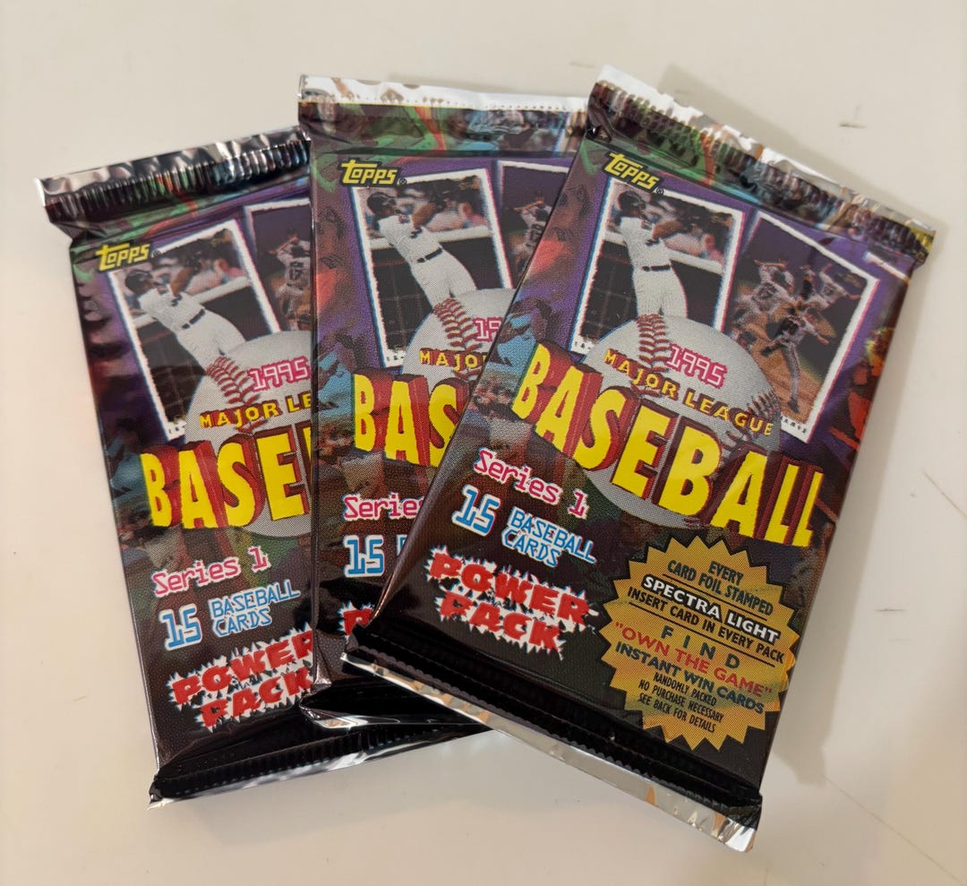 3 Packs 1995 Topps Baseball Cards Unopened Packs Series One - Etsy